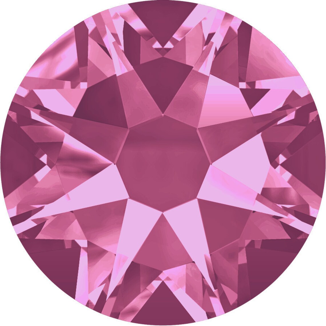 Preciosa Crystals Rose - Factory Pack - No-hotfix Foiled Flat Back ...