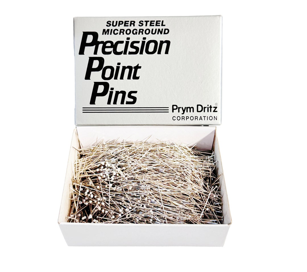 Prym Dritz Extra FINE Dressmaker Pins - #21-1 1/4" Long Premium Nickel ...