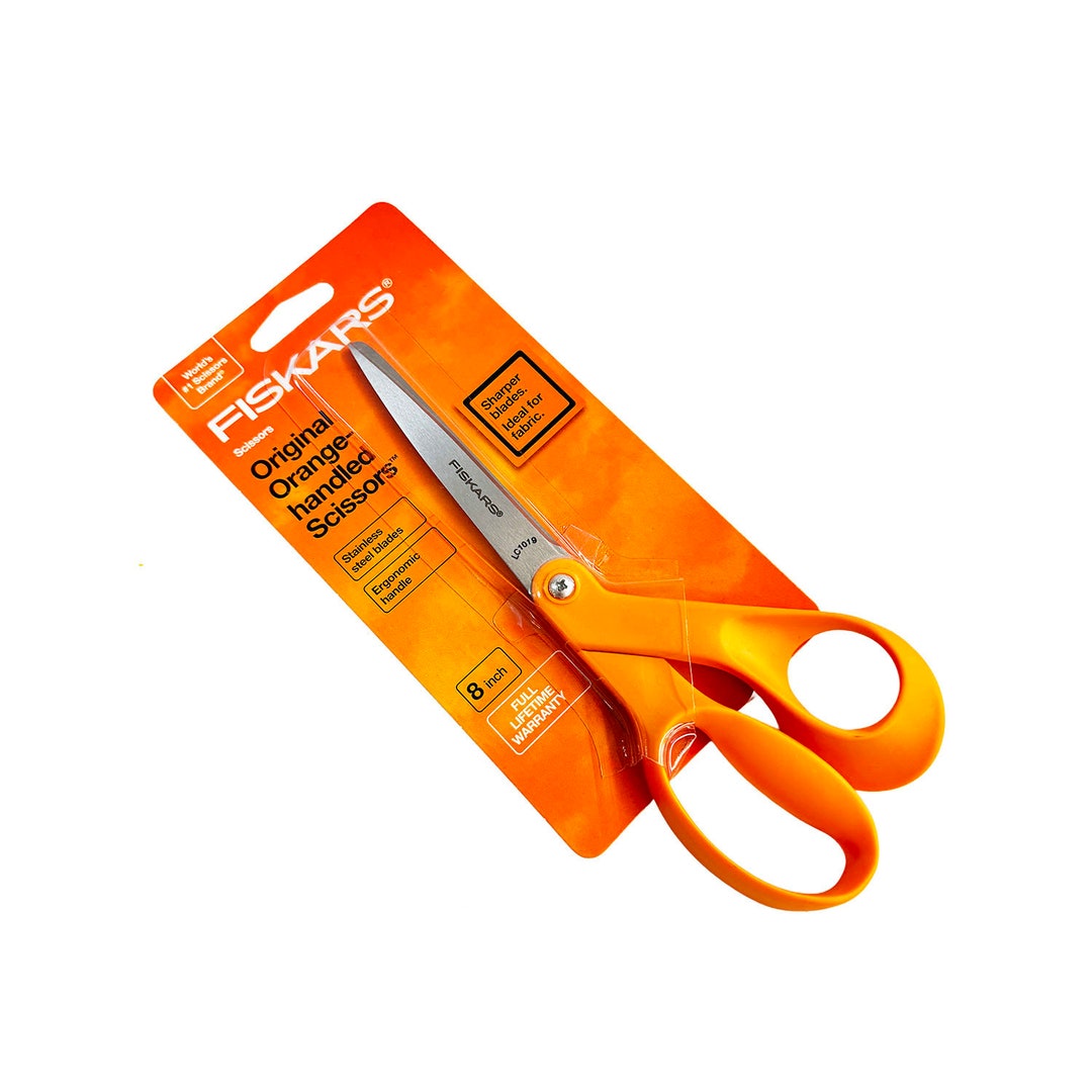 Fiskars Original, Orange-handled Scissors - Ergonomically Contoured 8 ...