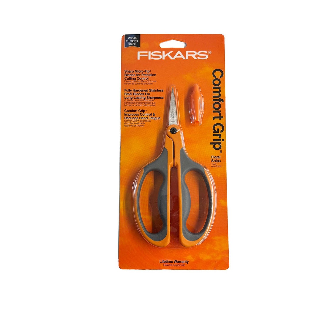 Fiskars Model 9638 Floral Snips Sharp Micro-tip Fully Hardened ...