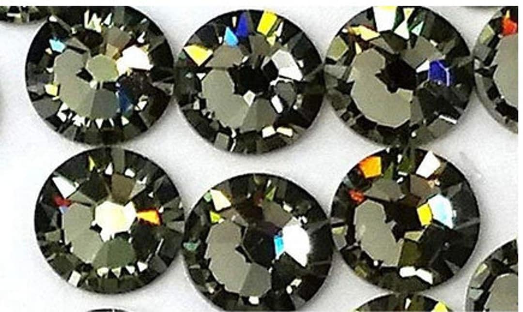 Preciosa Crystals - Black Diamond - Hotfix Rhinestones - Factory Pack ...