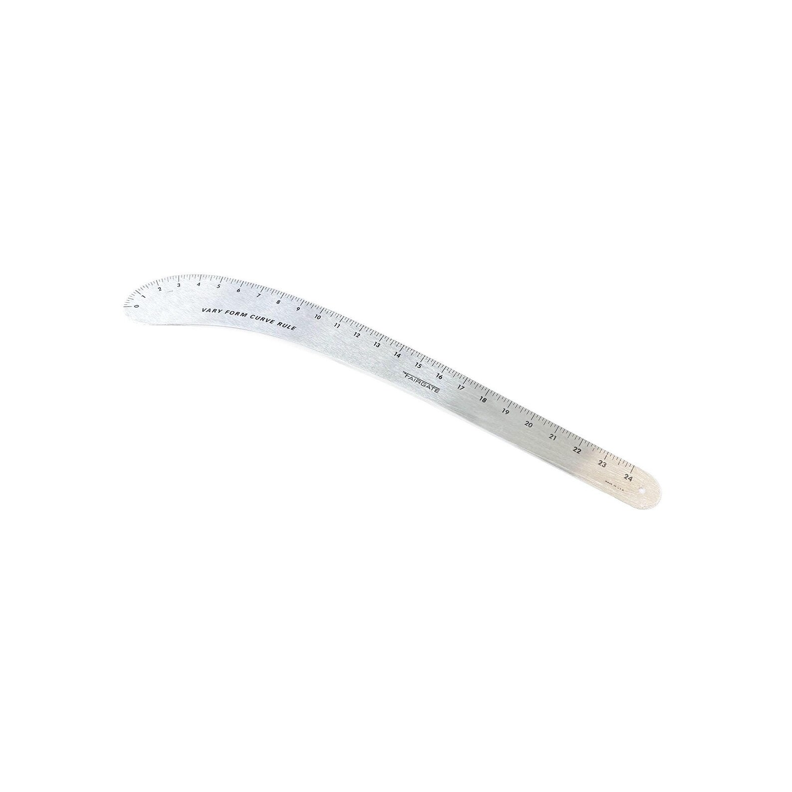 FAIRGATE 24-inch French Curve/l Square Ruler Solid Aluminum Vary Form ...