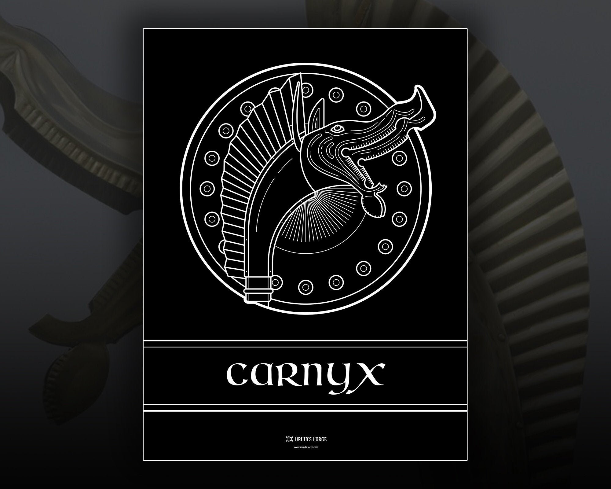 Celtic War-horn Carnyx Poster Celtic Poster Celtic Art Gift Viking ...