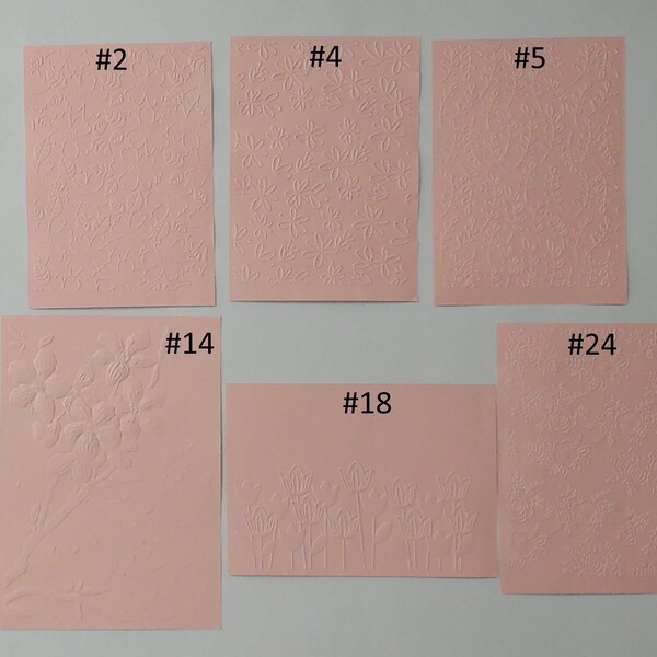 Embossed Card Stock - Etsy