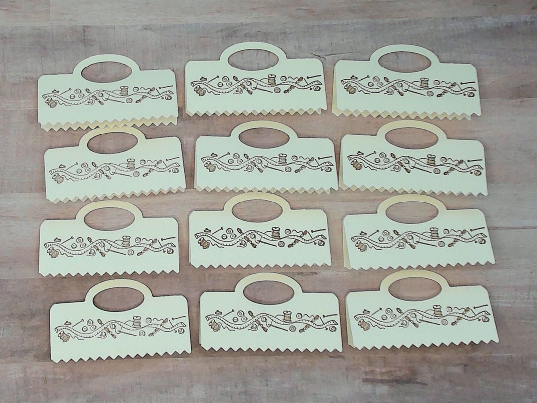 Treat Toppers, Sewing Themed Favor Bag Toppers, Bag Toppers, Wedding ...