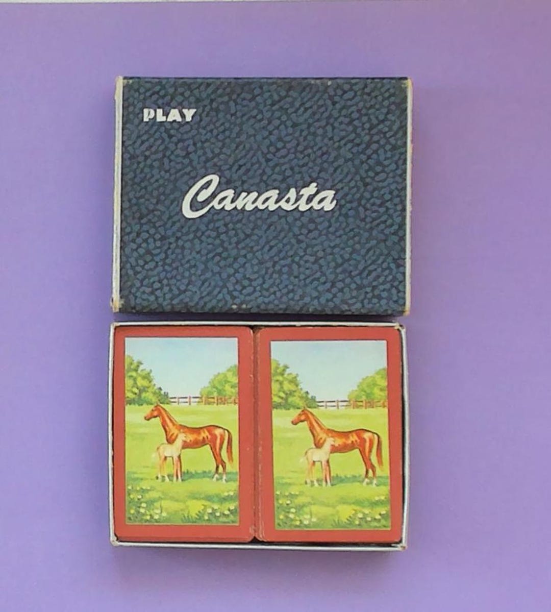 Horse Figures Playing Cards,108 Midway, Canasta Playing Cards, Double ...