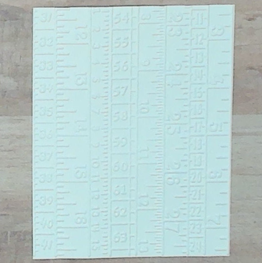 Embossed Card Stock, Sizzix Ruler Pattern, Embossed Paper, Mixed Media ...
