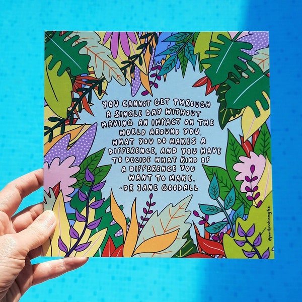 Jane Goodall Quotes - Etsy
