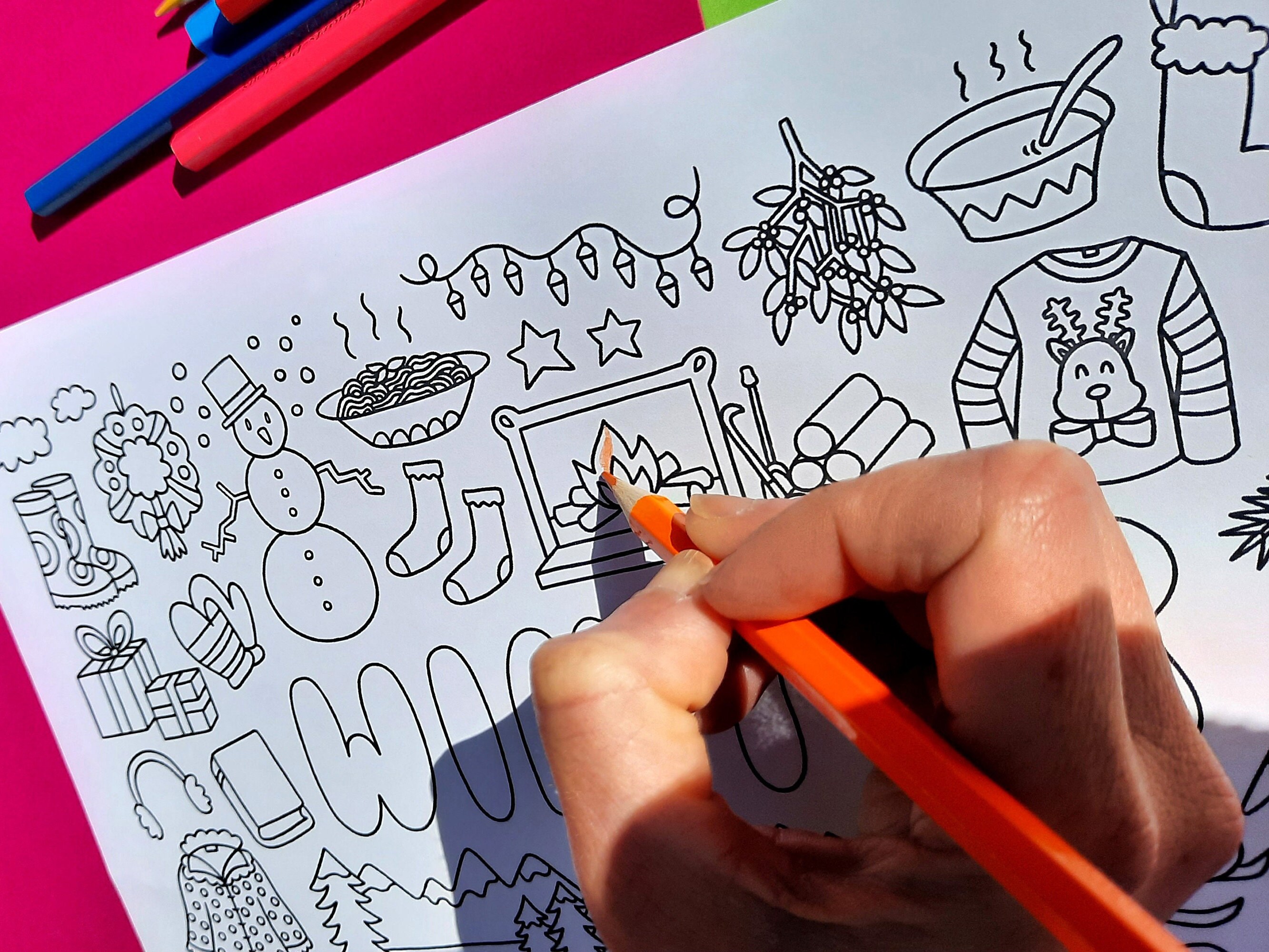 Printable Colouring Pages the Seasons Instant Download Colouring in ...