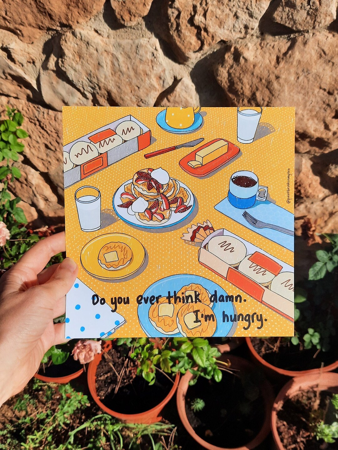 Breakfast - Art Print - Illustration - Illustration Gift - Wall Art ...