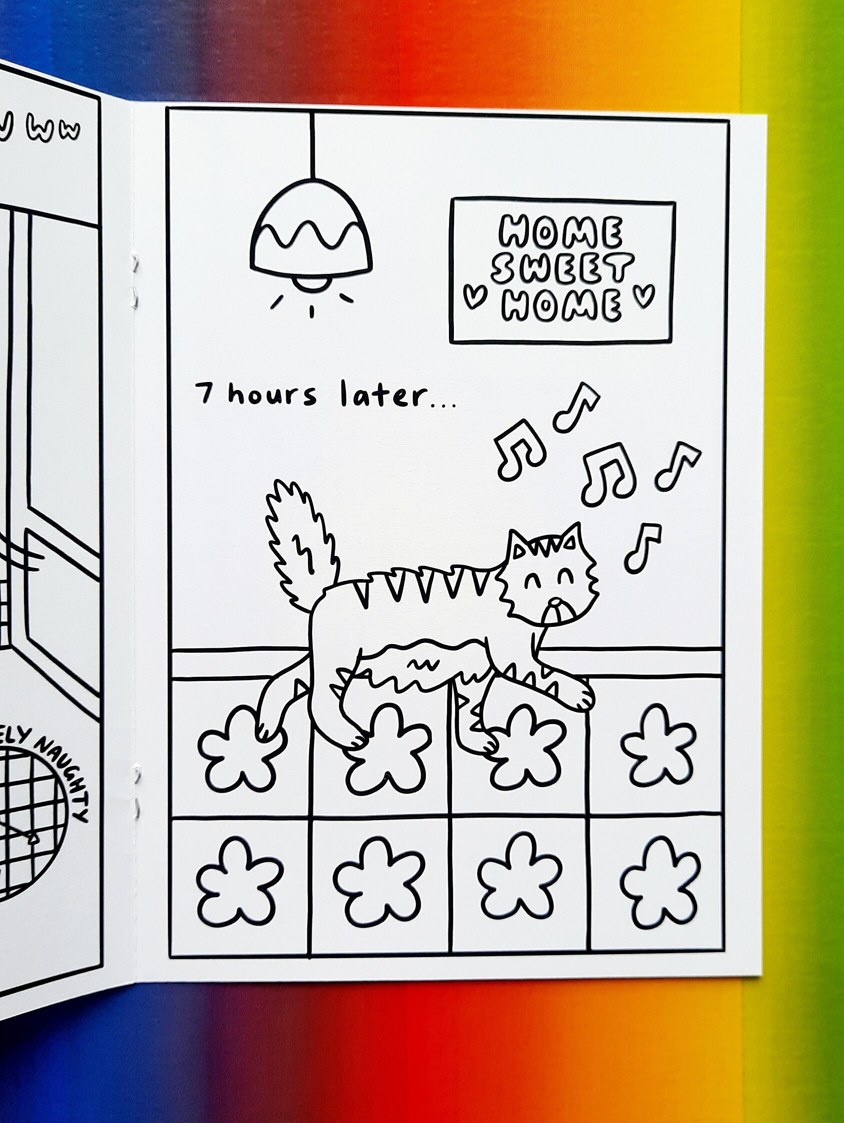 Colouring Zine - Beanie - Colouring in Zine - Cat Colouring Pages ...