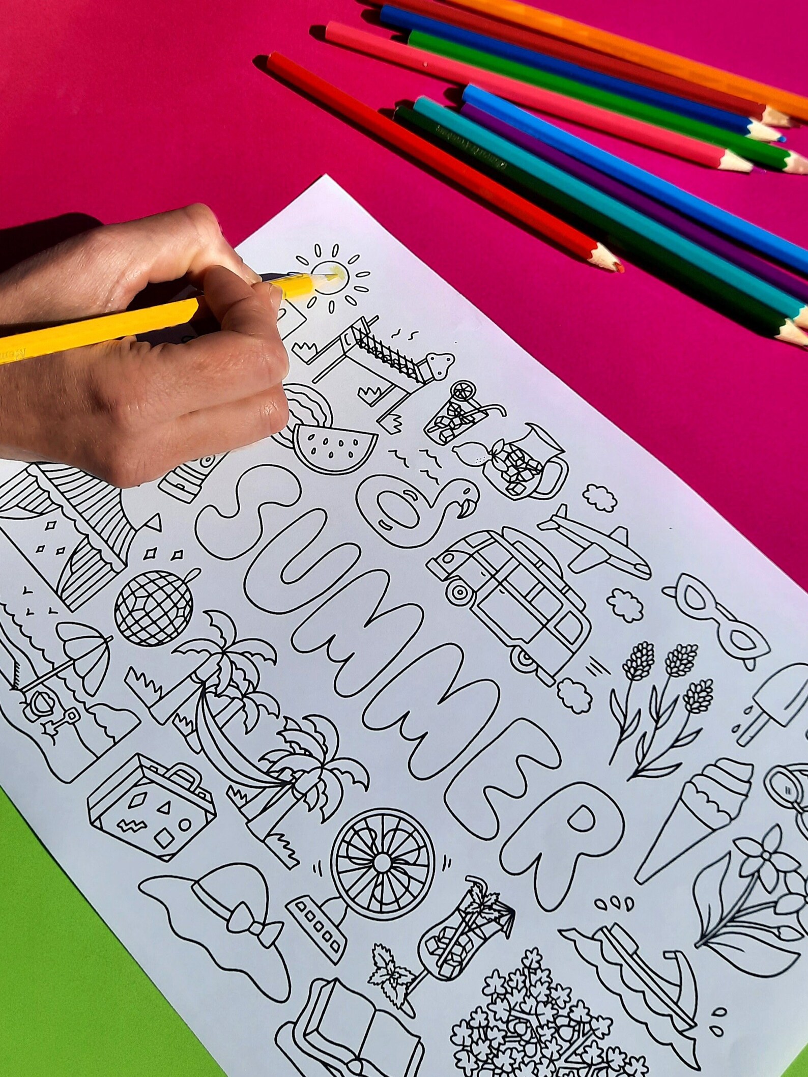 Printable Colouring Pages - the Seasons - Instant Download - Colouring ...