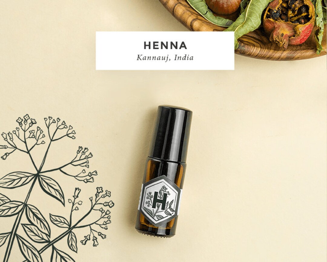 Henna Oil Perfume: Spicy Buttery Scent, Natural Hair & Skin Care - Etsy
