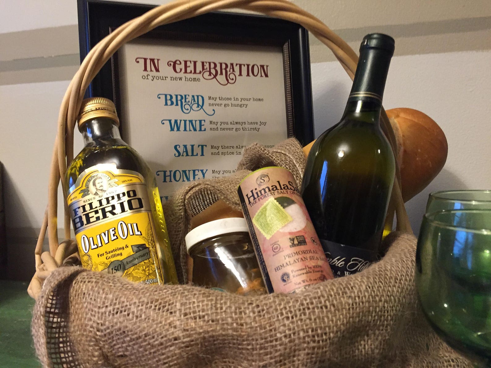 Printable Home Blessing Bread Salt Wine Honey Olive Oil Quote ...