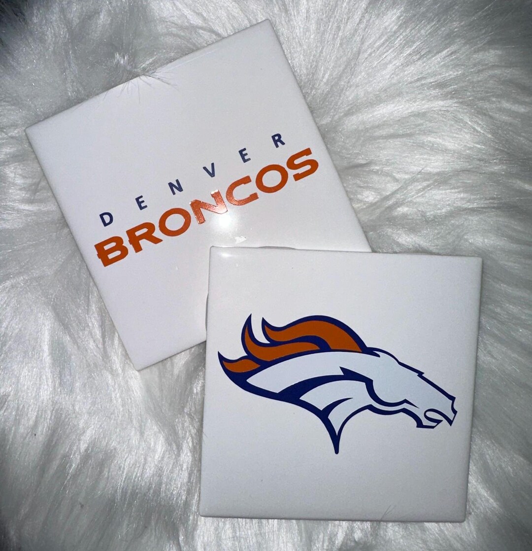 Denver Broncos Inspired Football Coasters - Etsy