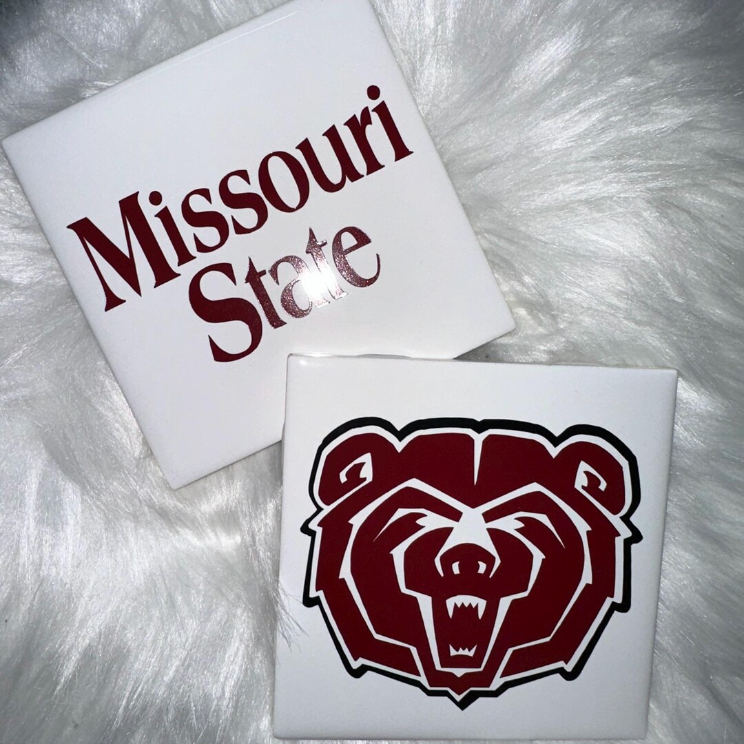 MSU Coasters, Missouri State Bears Gifts, Missouri State Bear Fans - Etsy