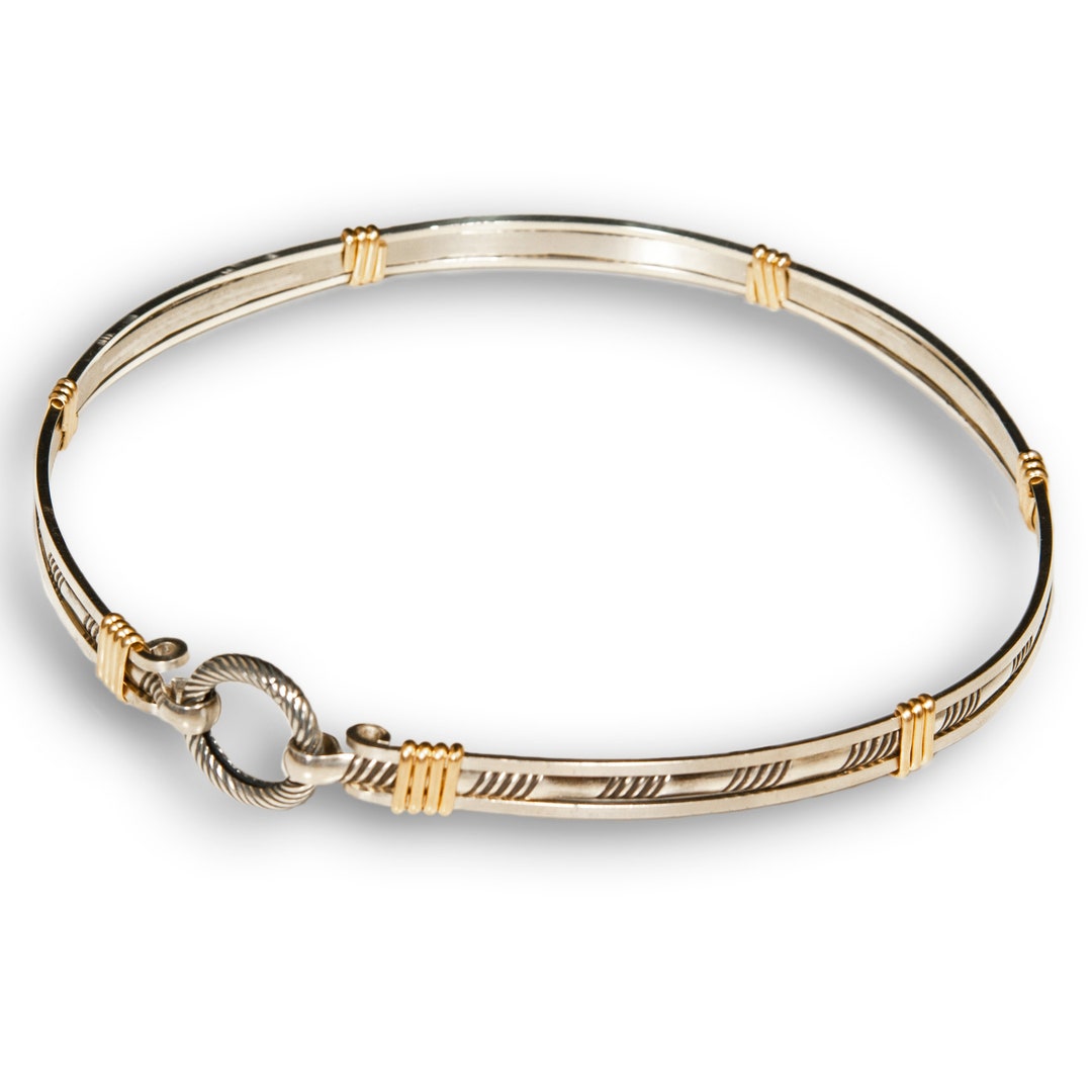 Get Your Stripes Collar, Sterling Silver and 14k Gold Fill Collar ...