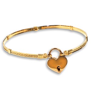 Captured ~ the Collar, 14k Gold Filled Wire W/ Locking Heart Collar ...