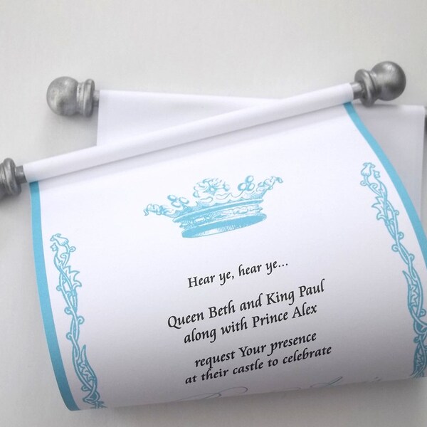 Scroll Invitation - Etsy
