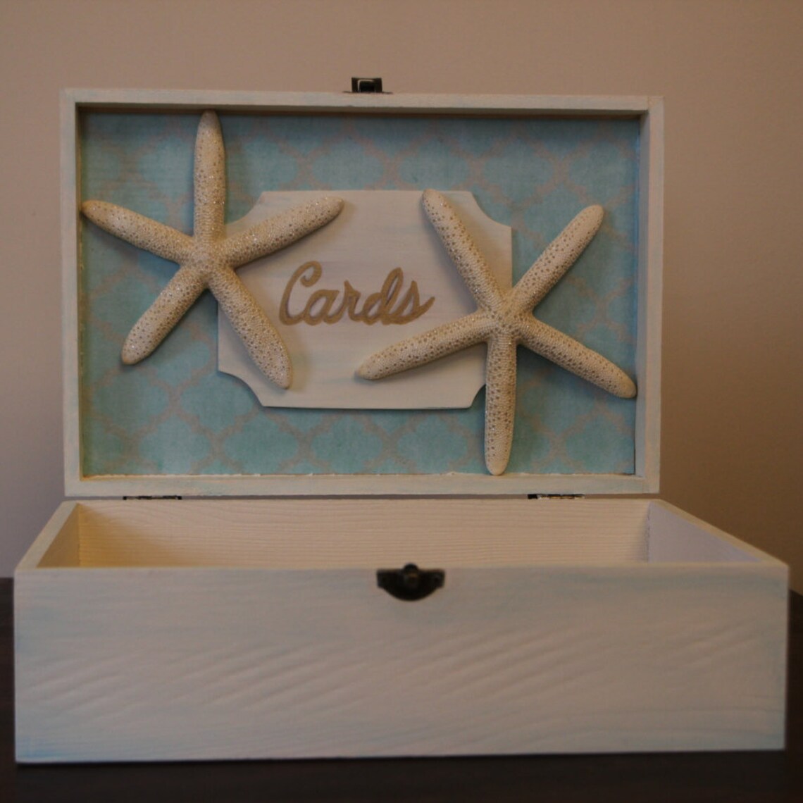 Beach Themed Wedding Card Box Wedding Keepsake, Bridal Shower, Ocean ...