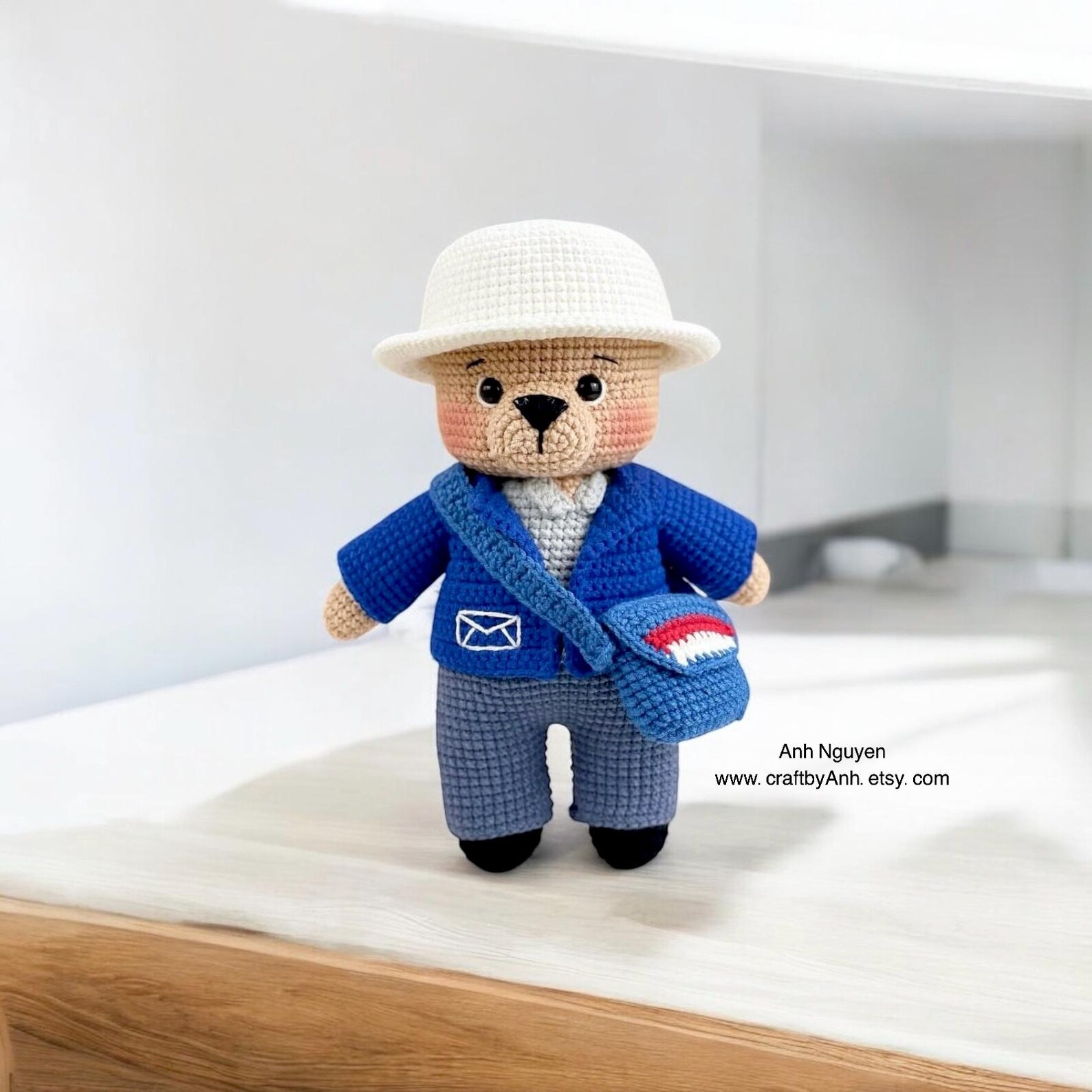Mailman Bear Amigurumi Crochet Pattern (PDF) - Etsy