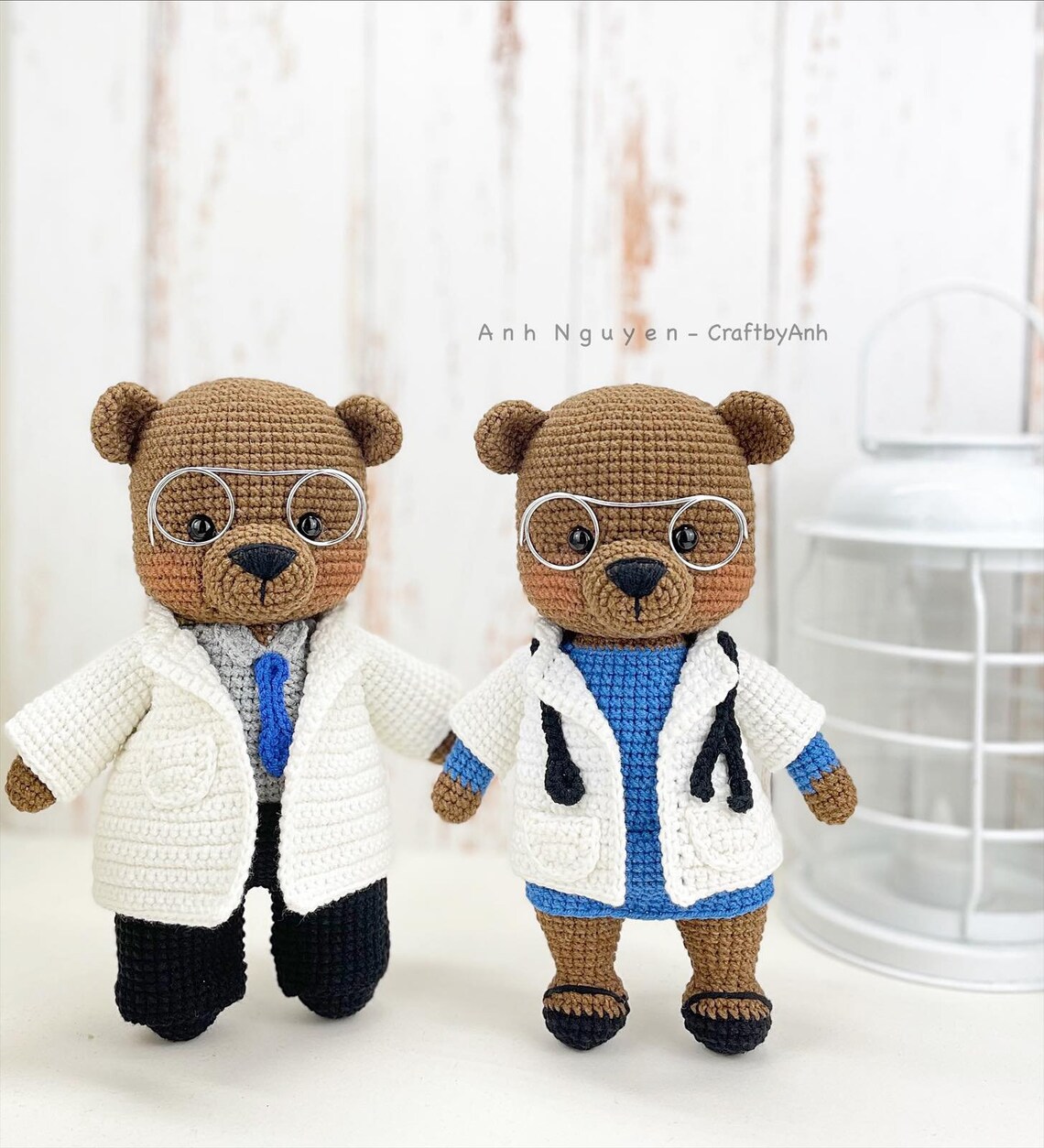 Crochet Pattern Bundle 2 in 1 Doctor Teddy Bears Amigurumi | Etsy