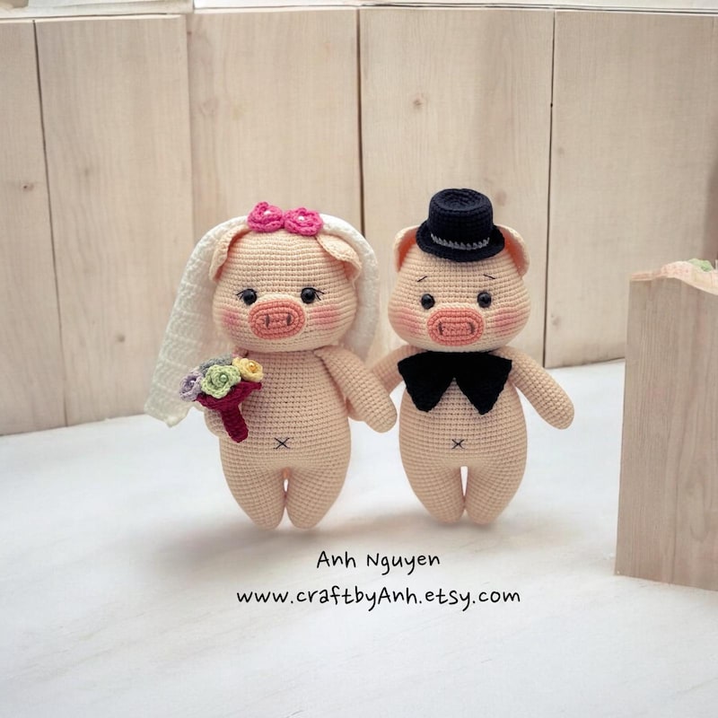 Pig Bride and Groom - Etsy
