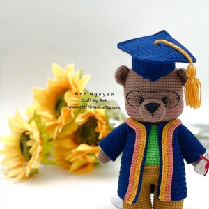 PDF PATTERN Bundle 2 in 1: Graduation Teddy Bears Crochet Pattern - Etsy