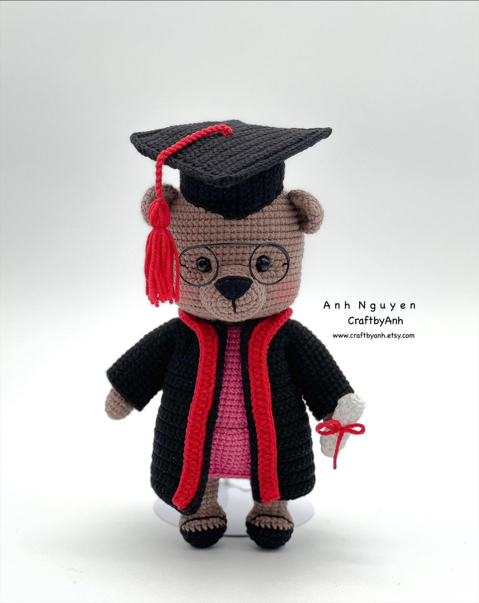 PDF PATTERN Female Graduation Teddy Bear Crochet Pattern - Etsy Canada