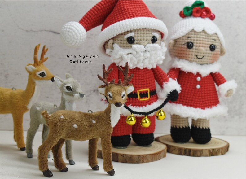 CROCHET PATTERN Mr and Mrs Santa Claus Crochet Pattern - Etsy