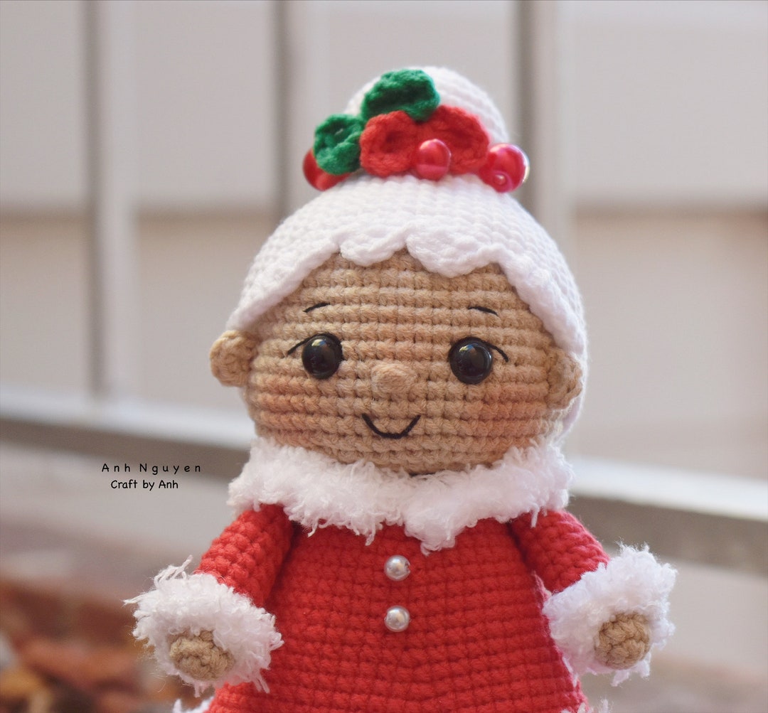 CROCHET PATTERN MRS. Santa Claus Doll Crochet Pattern, Christmas Crochet Pattern, Amigurumi Doll ...