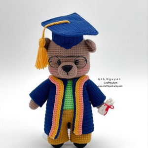 PDF PATTERN Bundle 2 in 1: Graduation Teddy Bears Crochet Pattern - Etsy