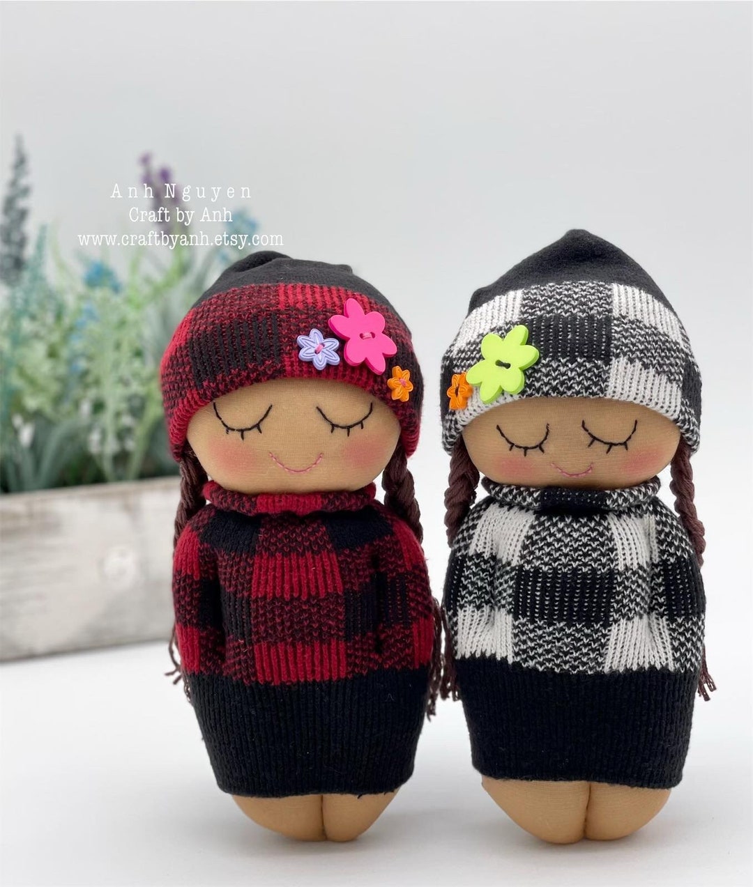 Sock Doll Plush - Handmade Plushie Toy - Etsy