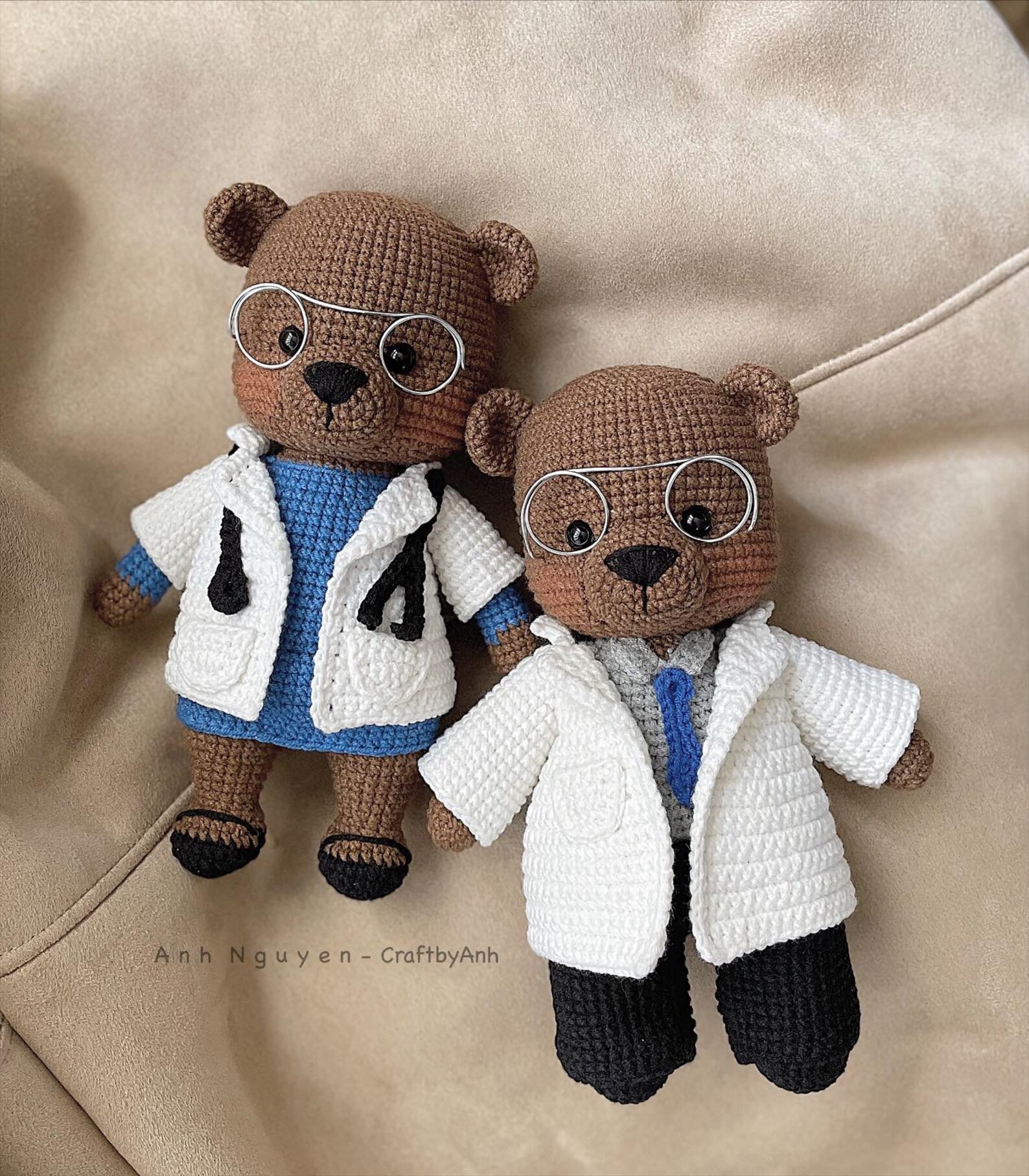 Crochet Pattern Bundle 2 in 1 Doctor Teddy Bears Amigurumi | Etsy
