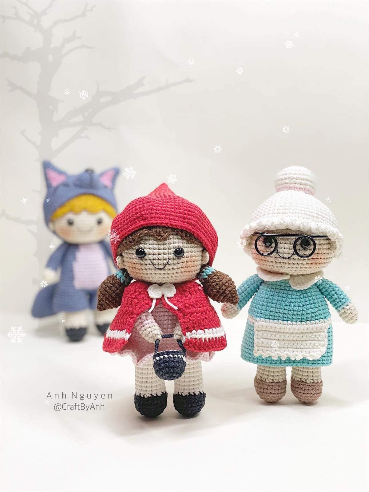 Red Riding Hood Crochet Pattern: Amigurumi Doll Bundle (PDF Pattern) - Etsy