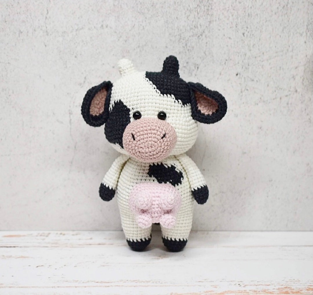 CROCHET PATTERN Milky the Little Cow, Crochet Tutorial, Animal Crochet ...