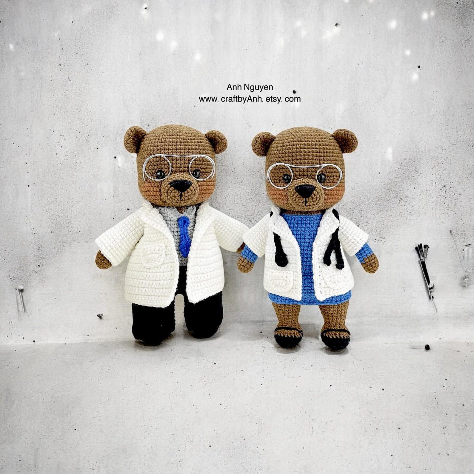 Doctor Teddy Bear Crochet Pattern Bundle: Amigurumi Toy (PDF Pattern ...