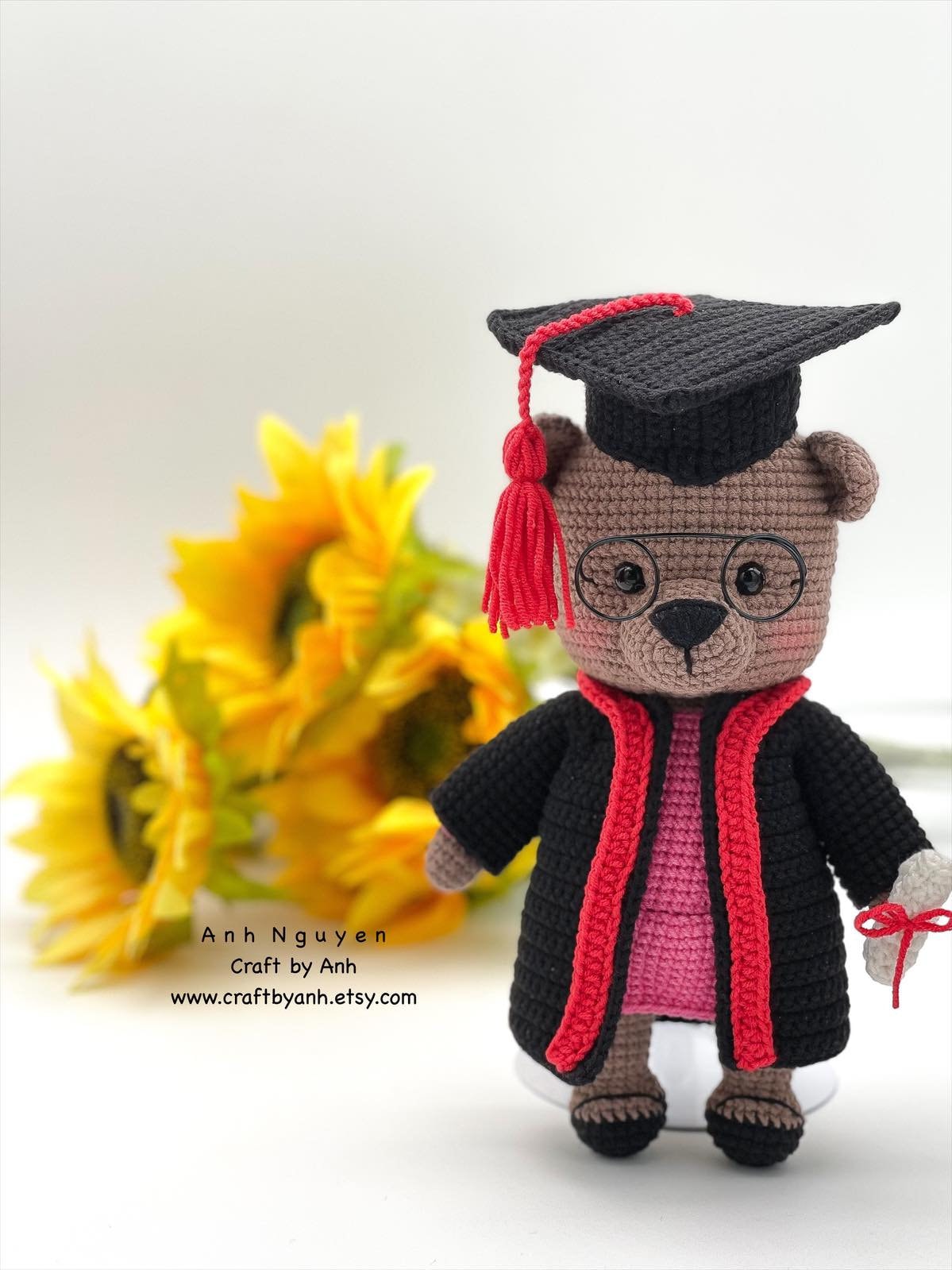 PDF PATTERN Female Graduation Teddy Bear Crochet Pattern - Etsy Canada