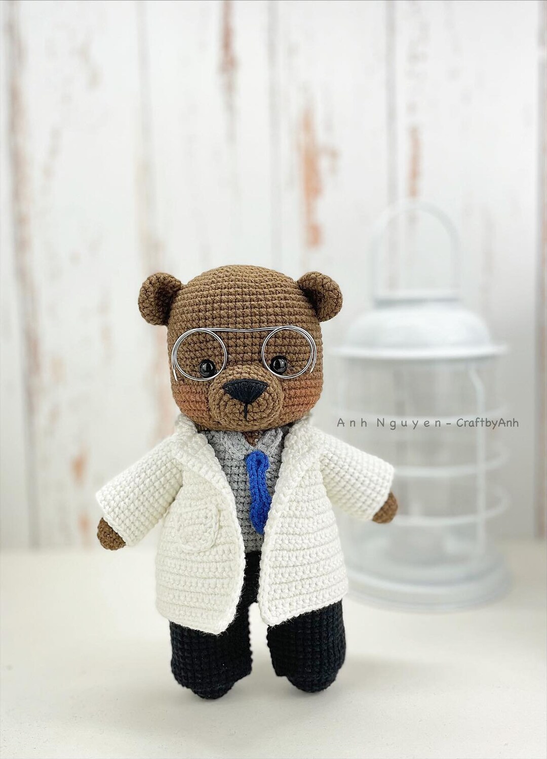 Patrón de crochet El osito doctor doctor patrón de crochet amigurumi ...