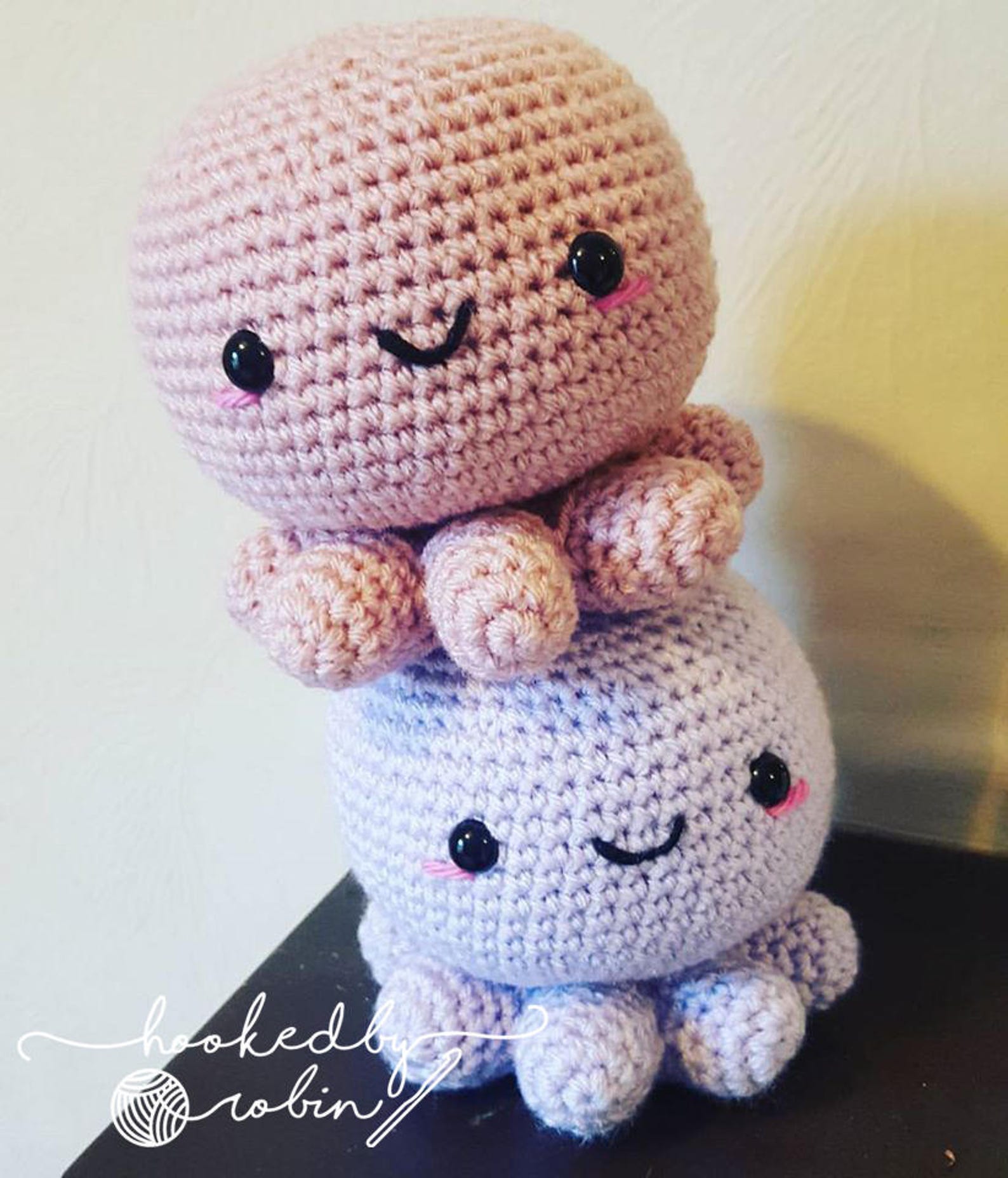 Amigurumi Crochet Kawaii Octopus PDF Pattern UK Stitch Terms - With ...