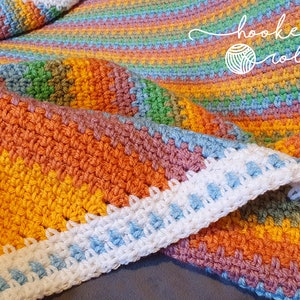 Crochet C2C Moss Stitch Rectangle Blanket * PDF Pattern * - USA Stitch ...