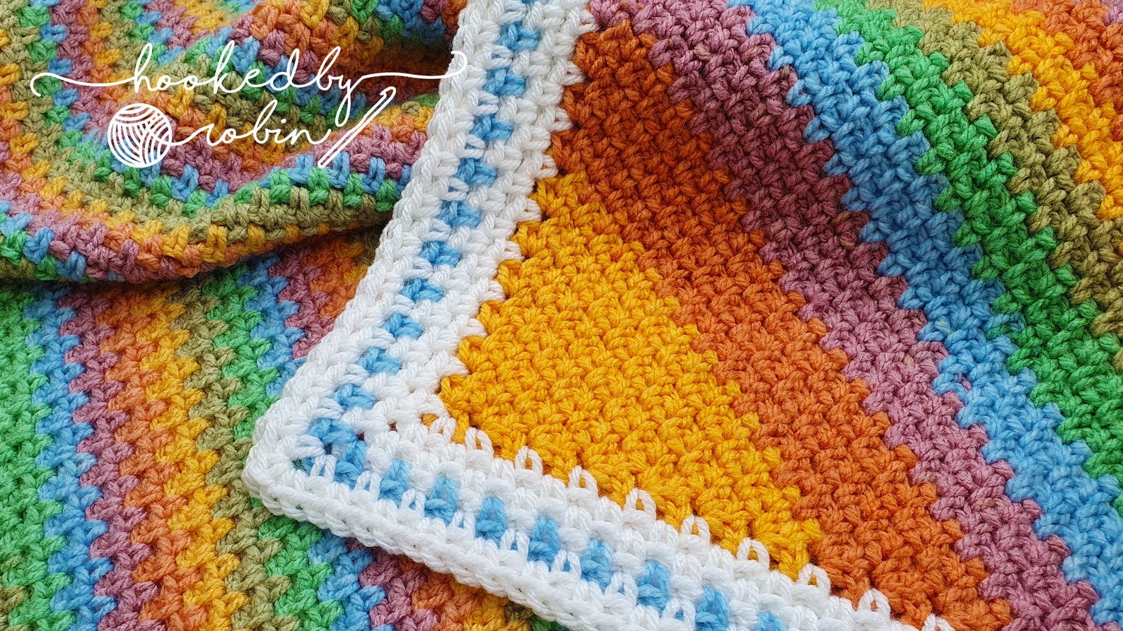 Crochet C2C Moss Stitch Rectangle Blanket * PDF Pattern * - USA Stitch ...