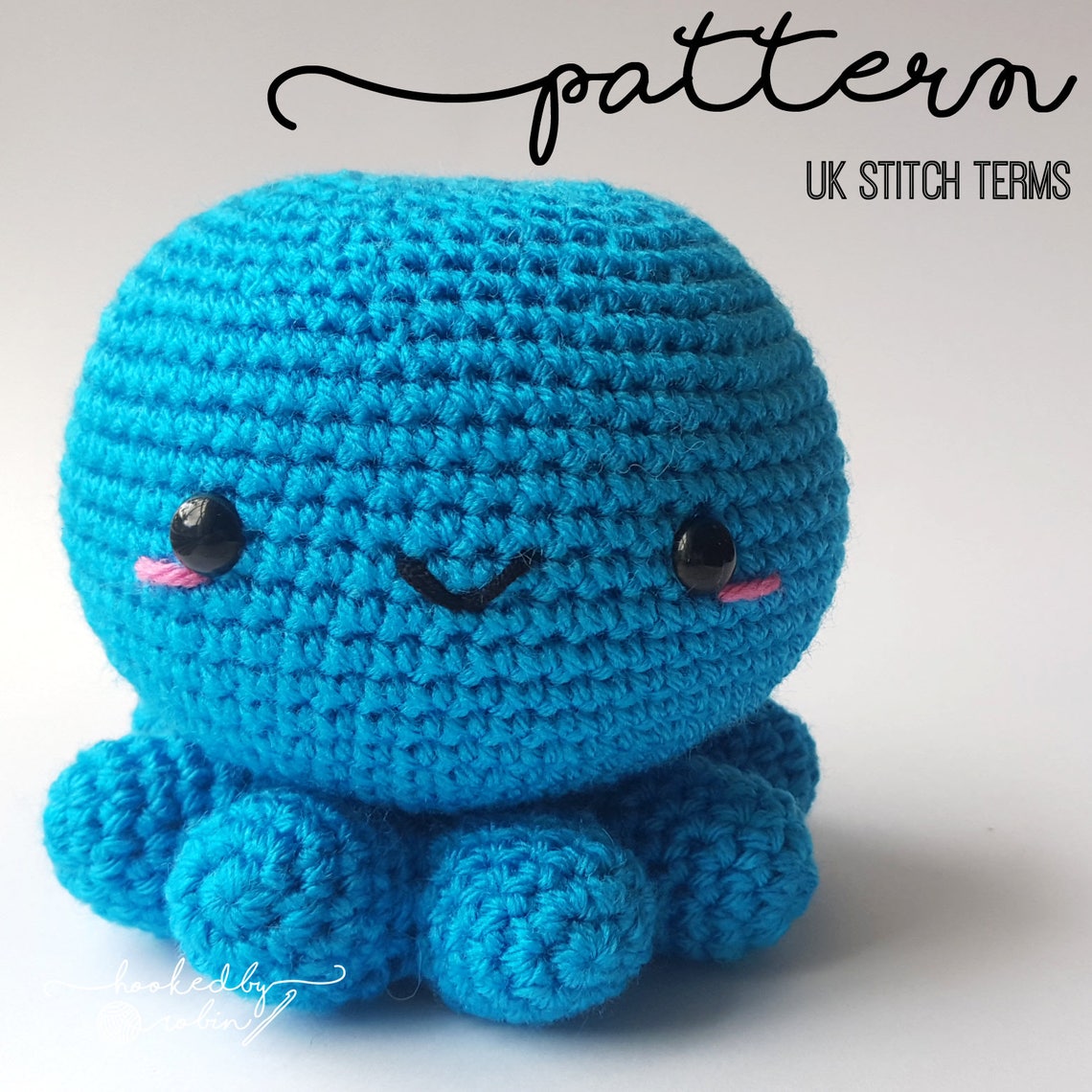 Amigurumi Crochet Kawaii Octopus PDF Pattern UK Stitch Terms - With ...