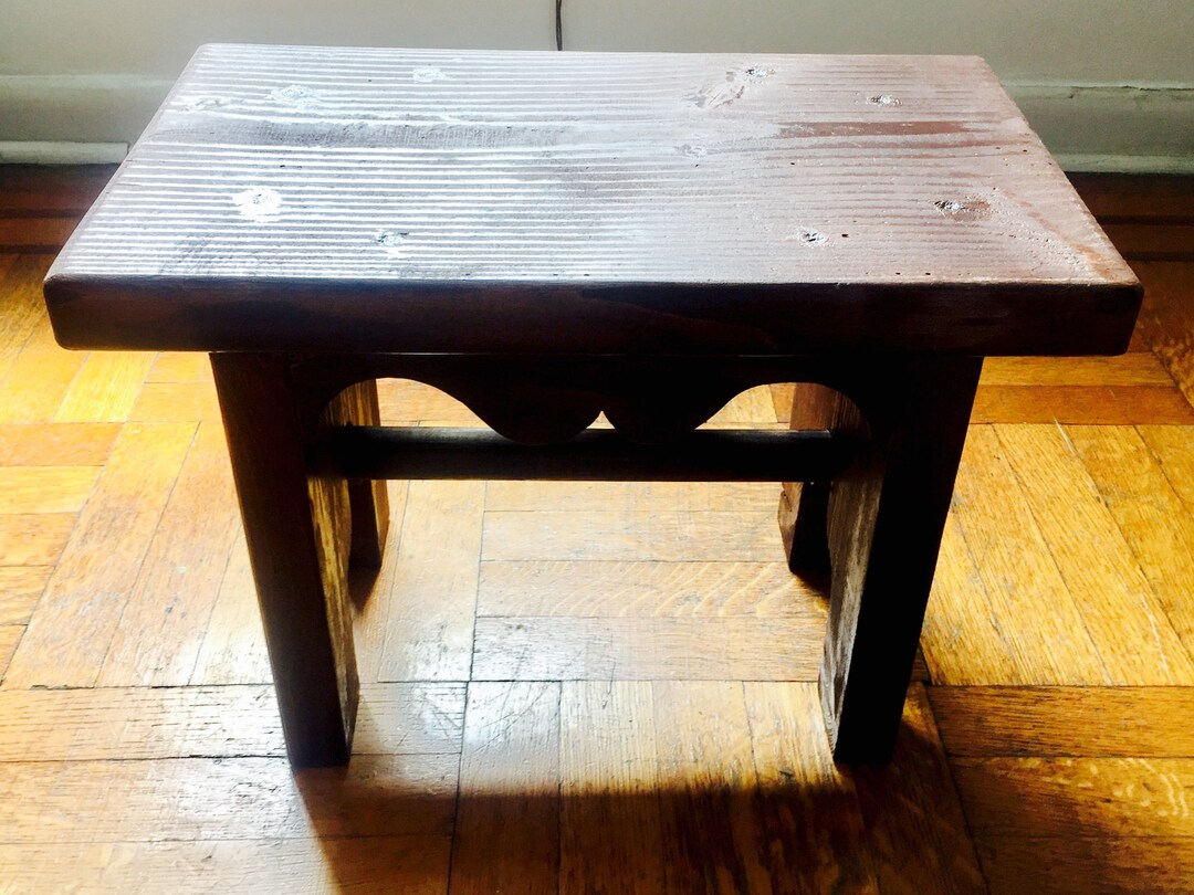 Handmade Low Sitting Beautiful Dark Chocolate Stain Wood Chair - Etsy