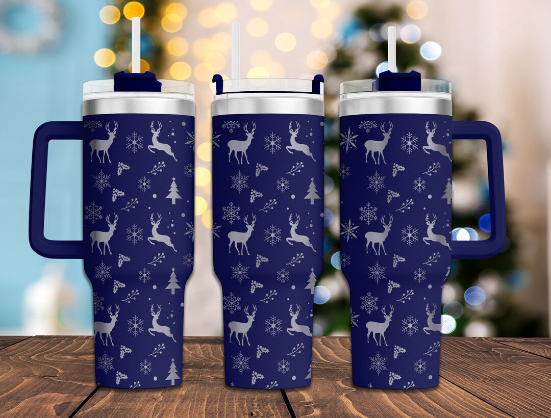 Snowflake Laser Engraved Full Wrap | Winter Laser Design for 40oz ...