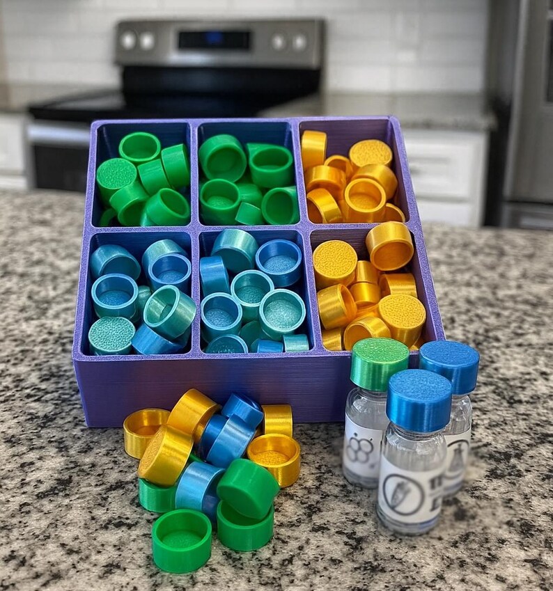 Peptide Vial Caps for 3ml Vials, Small Vial Lids, 3ml Vial Storage ...