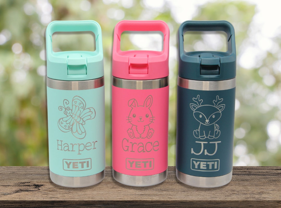 Personalized Yeti Jr Rambler Tumbler Sippy Cup Insulated Kid Tumbler ...