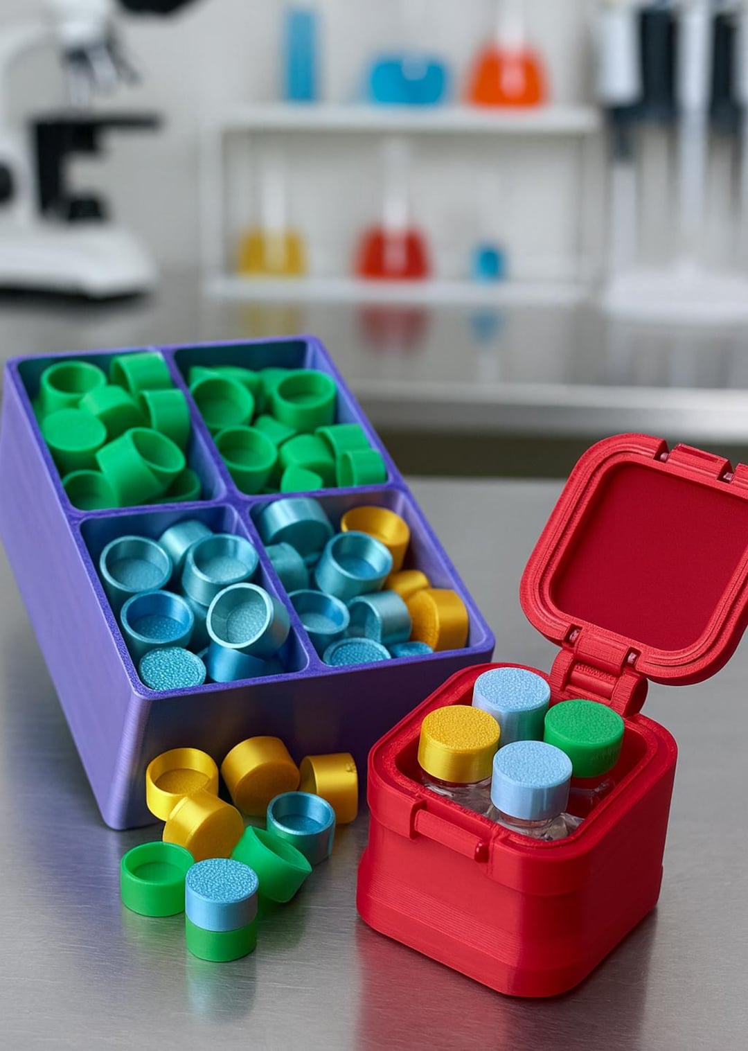 Peptide Vial Caps for 3ml Vials, Small Vial Lids, 3ml Vial Storage ...