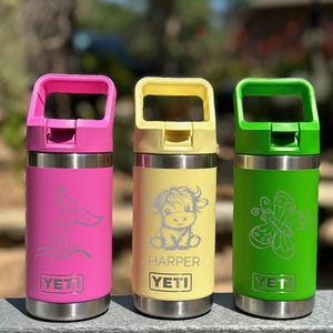 Custom Yeti Jr Rambler Tumbler Personalized Sippy Cup Insulated Kid ...