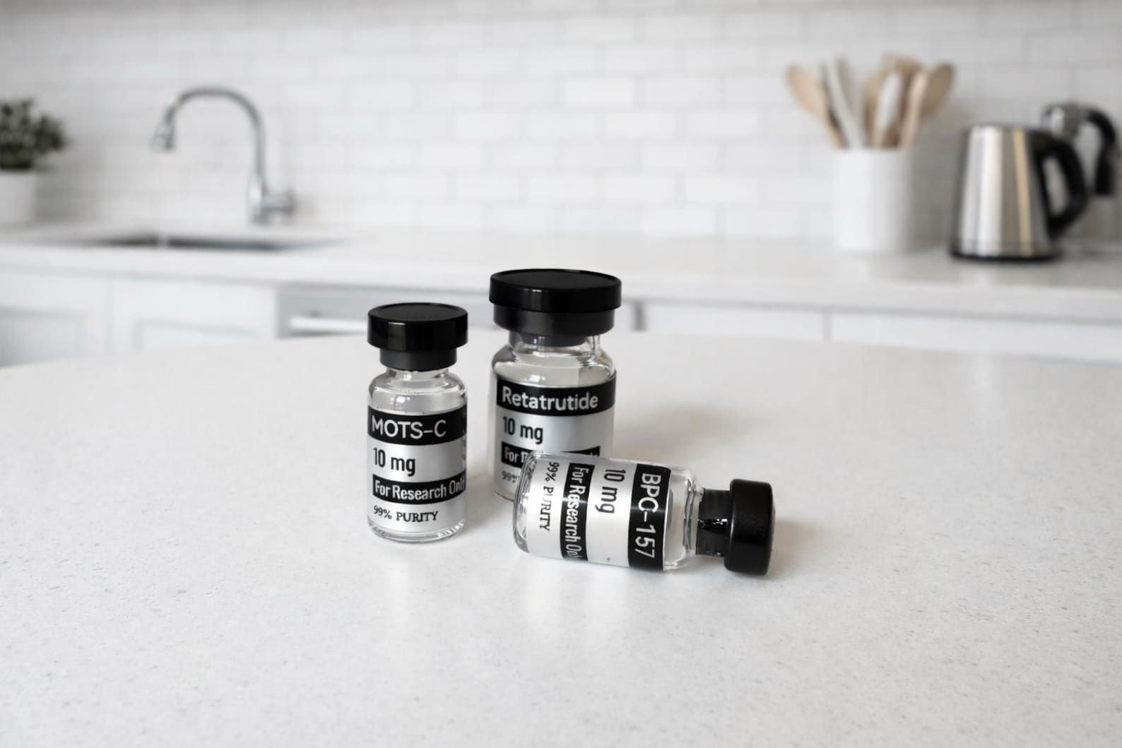 Peptide Vial Labels | 10 Pack Matte Silver Waterproof & Oil-proof ...